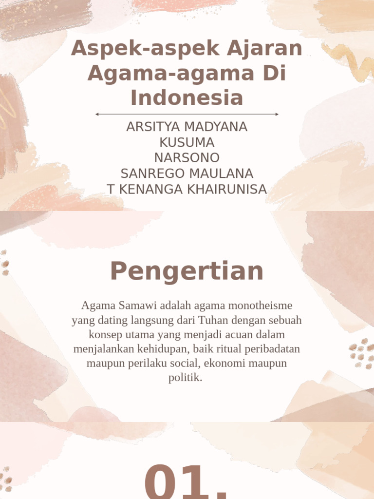 Aspek Ajaran Agama di Indonesia | PDF