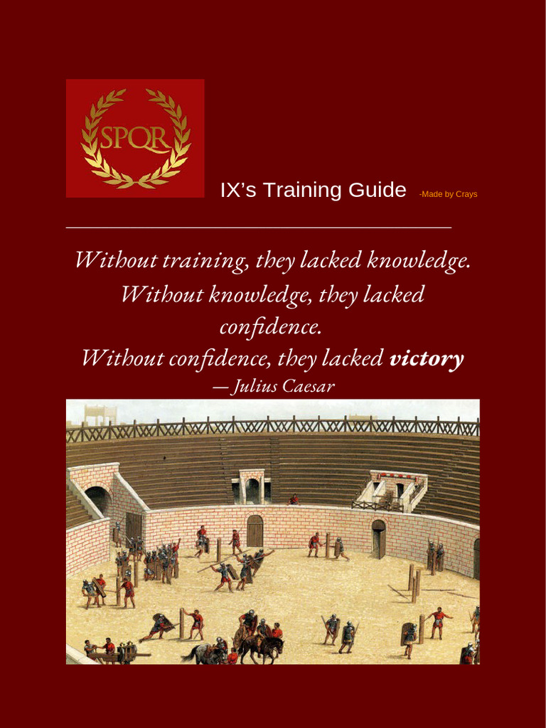 Gladiator Combat Training Guide | PDF | Battles | Military Operations