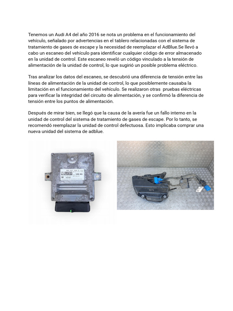 Adblue Unidad | PDF