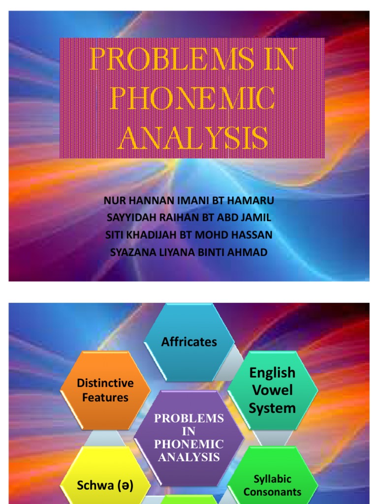 Problems in Phonemic Analysis | PDF