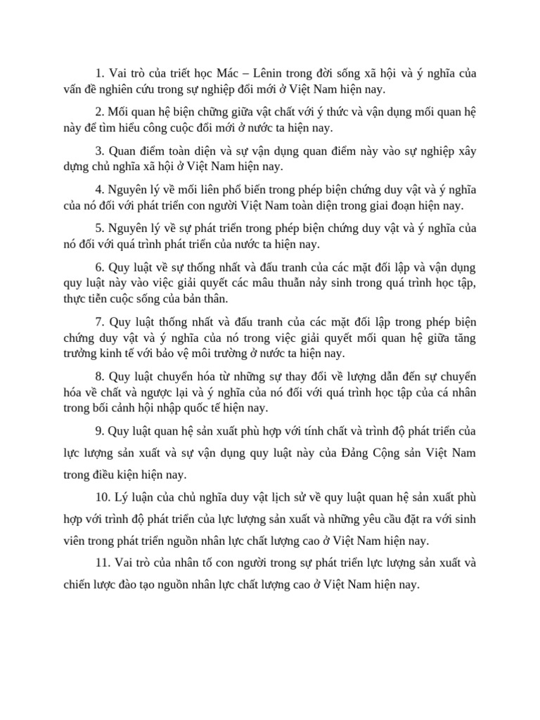 Tieu Luan Triet | PDF