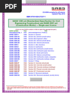 SANS 1200 (Set) : Standardized Specification For Civil Engineering ...