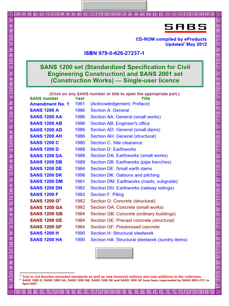 List of Estandards | PDF | Civil Engineering | Building Technology