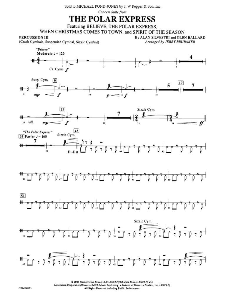 The Polar Express Percussion 3 | PDF