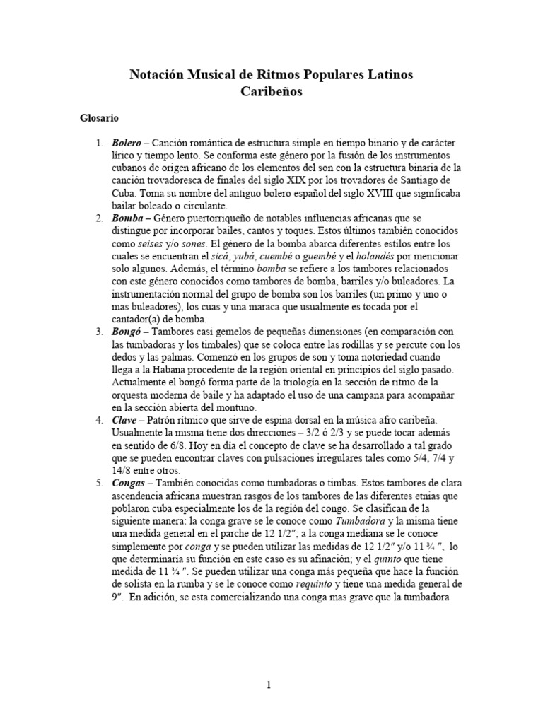 Música Caribeña | PDF | Musica Latinoamericana | Musica centroamericana