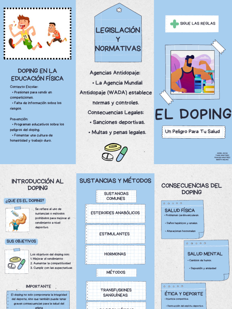 Tríptico Doping | PDF | Dopaje en el deporte