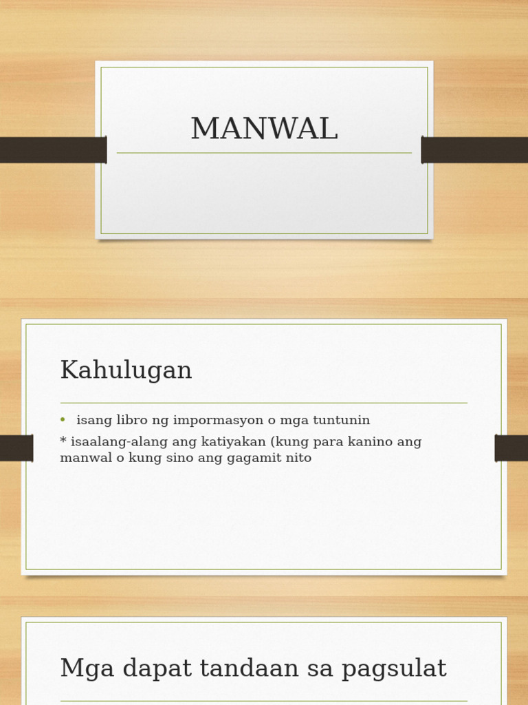 MANWAL | PDF