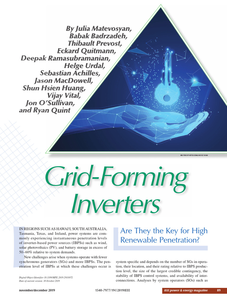 0011 Grid-Forming Inverters Are They The Key For High Renewable ...