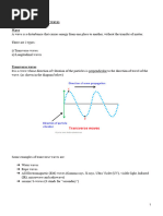 Waves Notes | PDF | Waves | Refraction