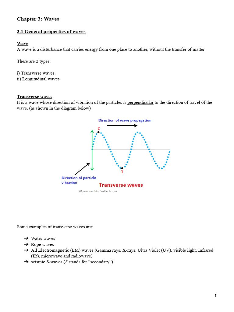Understanding Wave Properties and Types | PDF | Waves | Wavelength