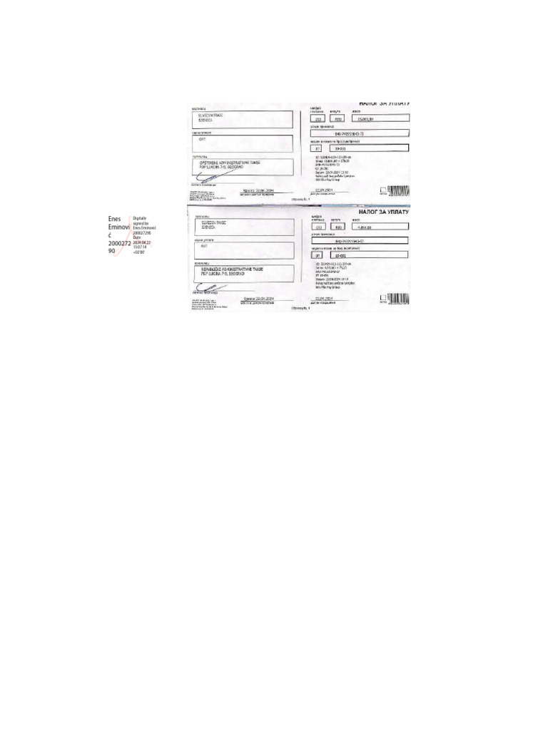 Taksa 15000 I 4850 - Elvedin Fakic Ok | PDF