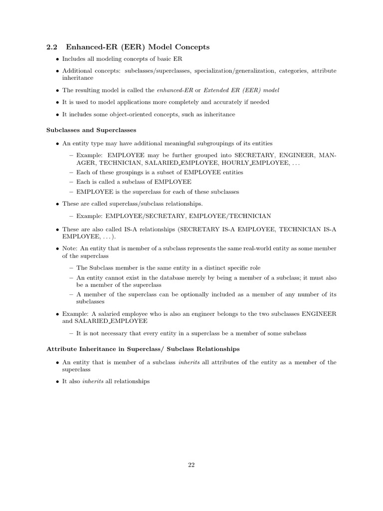 Lectures_2014_handout4_DataModeling_EER | PDF | Inheritance (Object Oriented Programming ...
