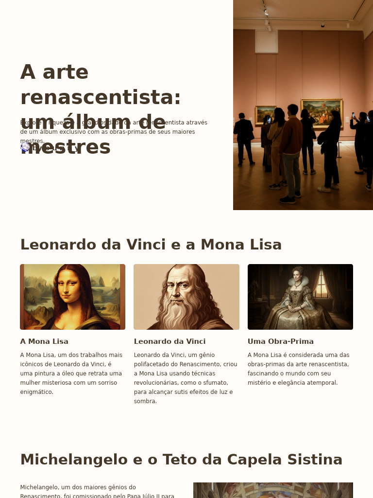 A Arte Renascentista Um Album de Mestres | PDF | Renascimento | Leonardo da Vinci