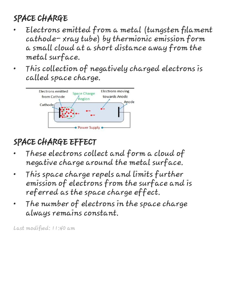 Space Charge Effect | PDF
