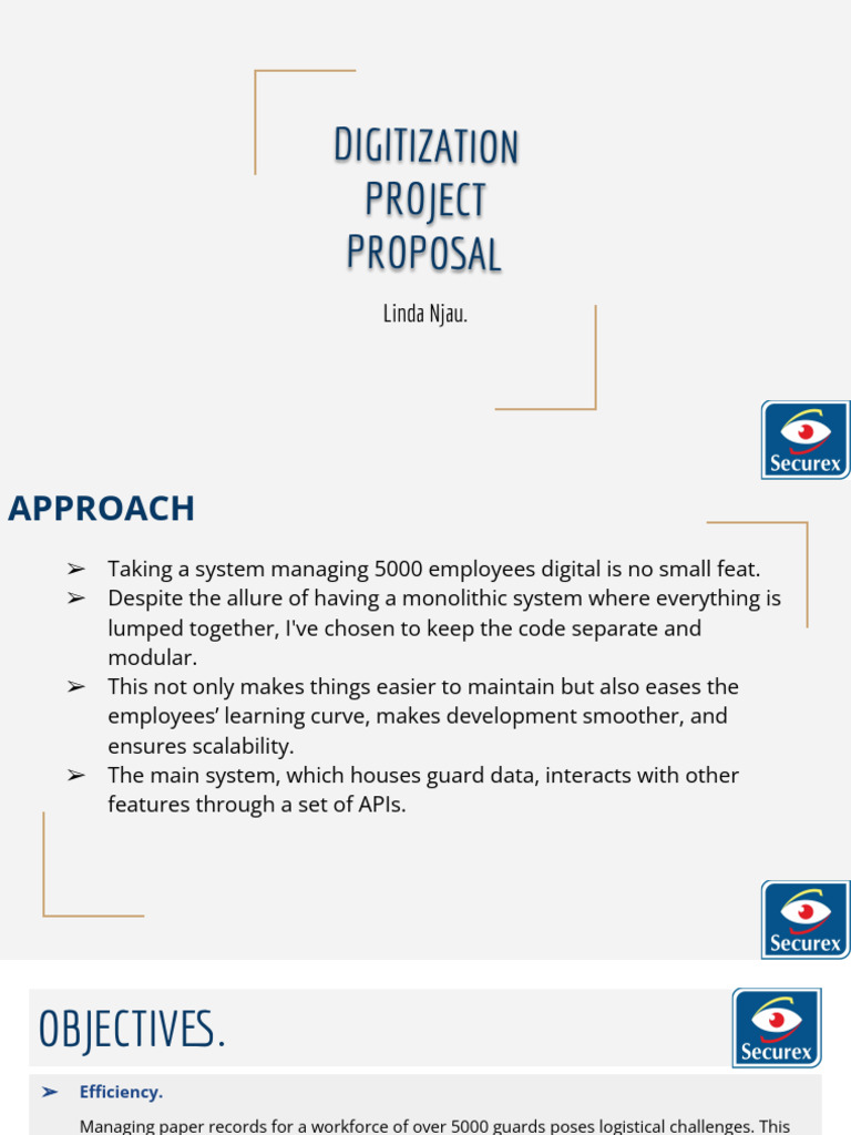DIGITIZATION_PROJECT_PROPOSAL | PDF | Mobile App | Databases
