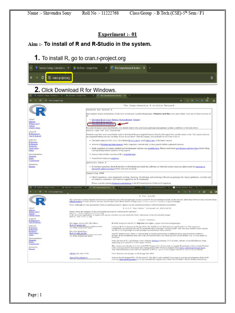R Programming Shiv | PDF | Computer File | Utility Software