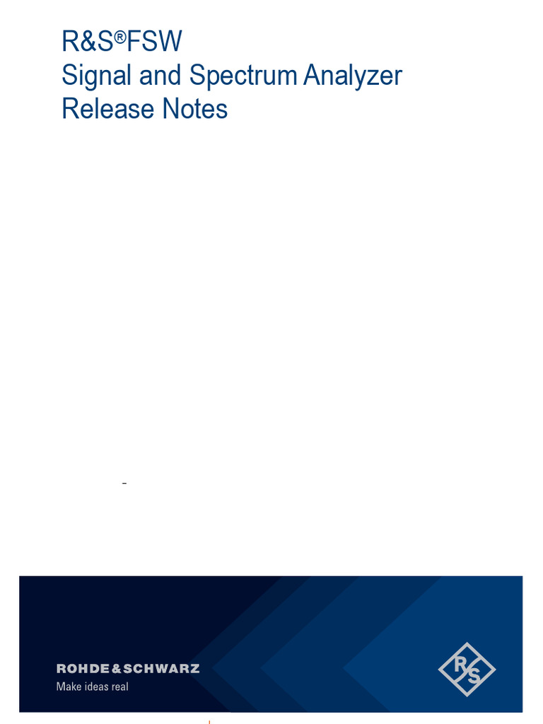 FSW_ReleaseNotes_V5.30SP1 | PDF | Computer Engineering | Telecommunications