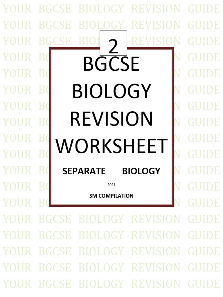 Biology Worksheet - Edited | PDF | Cell Nucleus | Photosynthesis