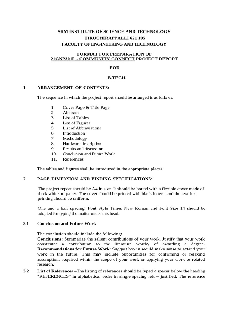 MiniProject Report Template SRM | PDF | Waste | Waste Management