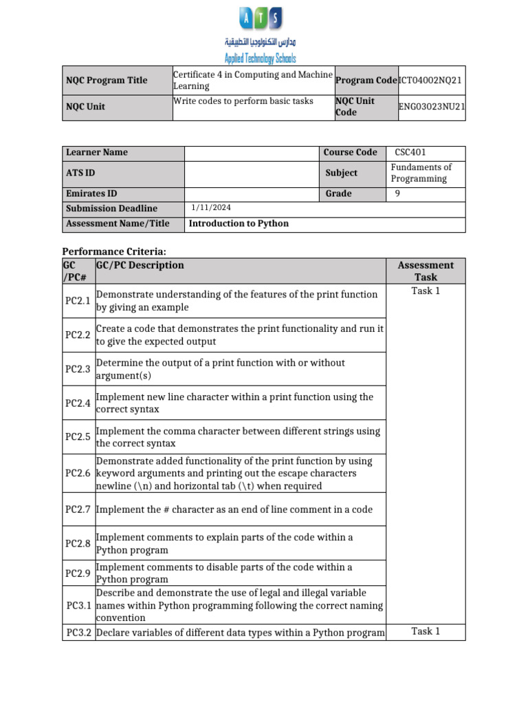 Csc401 Milestone2 Pc2.1 Pc3.10 P Id Id | PDF | Parameter (Computer Programming) | Data Type