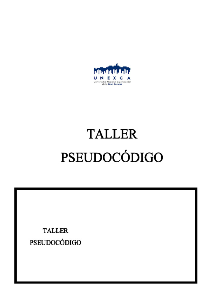 TALLER Pseudocódigo | PDF | C (lenguaje de programación) | Programa de computadora