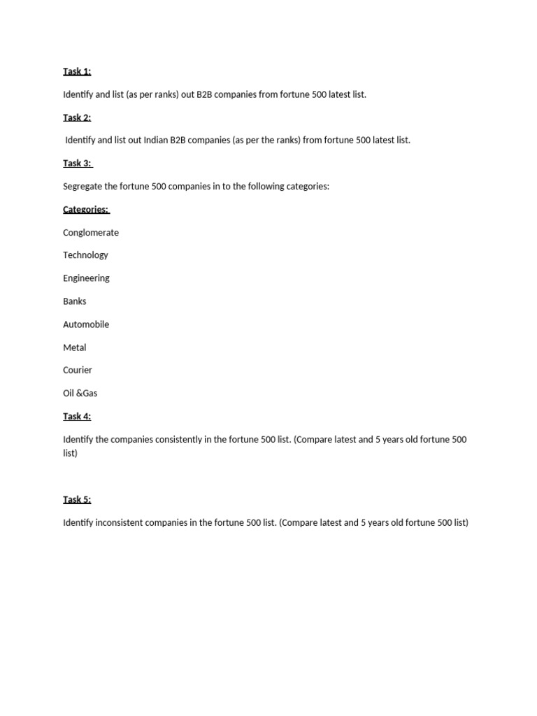 Classroom Tasks | PDF