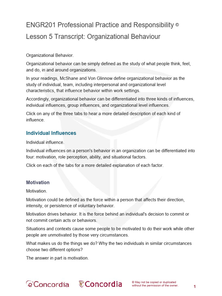 ENGR201_L5_1_2 | PDF | Organizational Structure | Organizational Culture