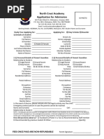 Grade 8 Application Form 2026 WHS | PDF