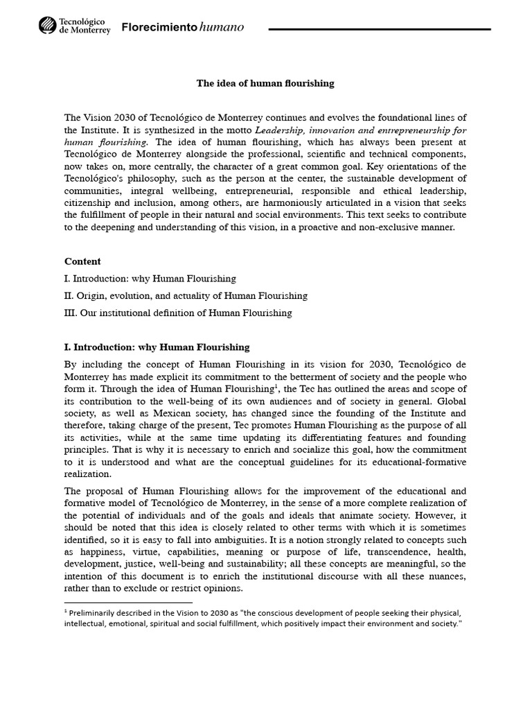 The_idea_human_flourishing | PDF | Positive Psychology | Well Being