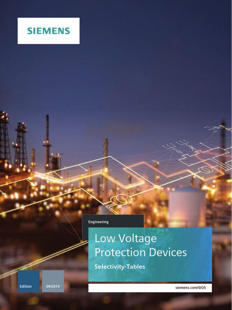 Tablas de Selectividad Siemens - 09.2019 | PDF | Fuse (Electrical ...
