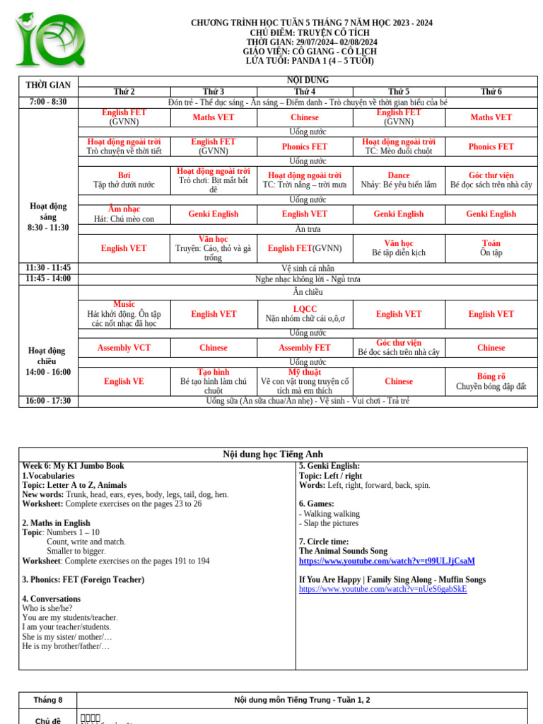 PANDA 1 - KHT 5 Thang 7 | PDF