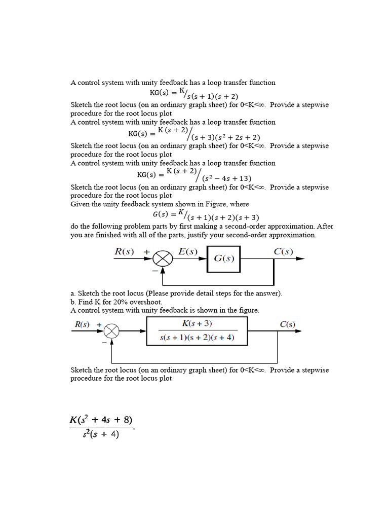 Tutorial8 Root Locus | PDF