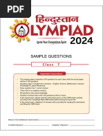 PWNSAT - Sample Paper - Class - 7th - Questions | PDF | Heart