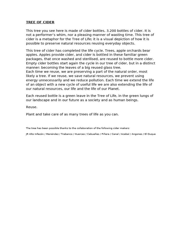 Tree of Cider | PDF | Cooking, Food & Wine