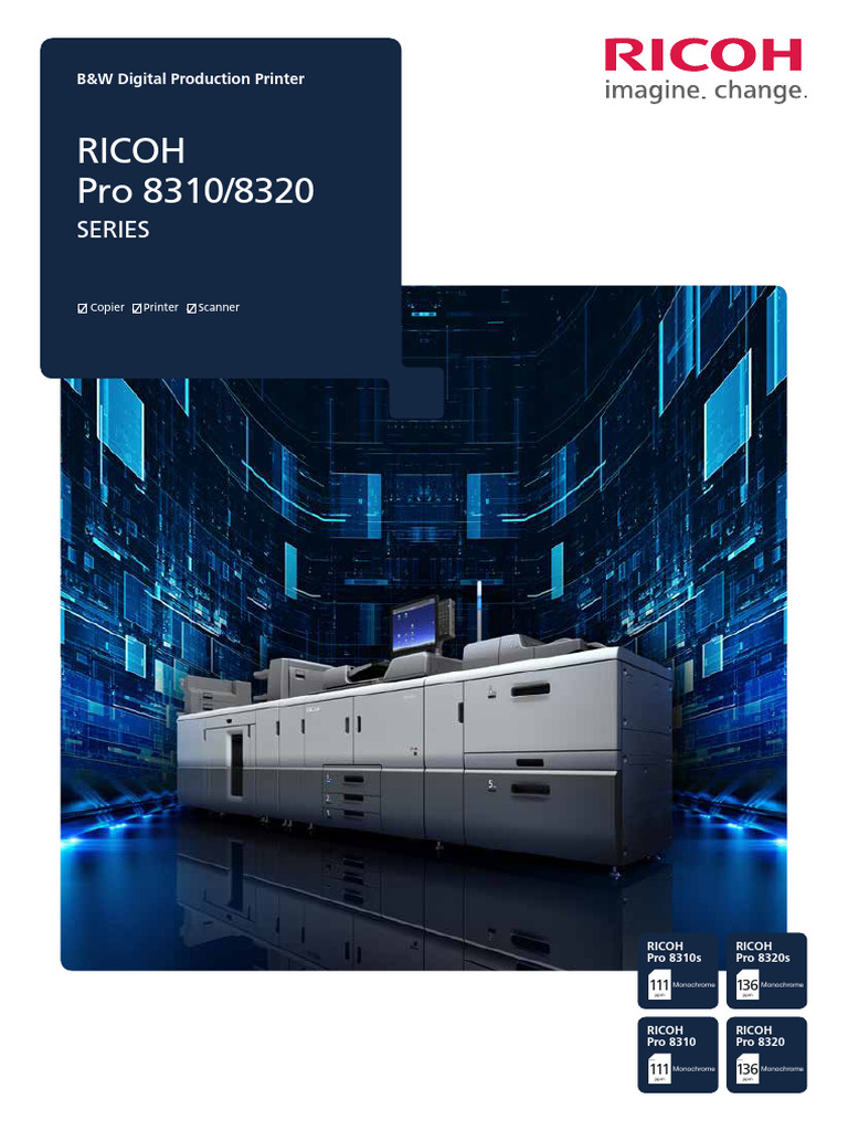 RICOH Pro8310 8320 Series | PDF | Printer (Computing) | Computing