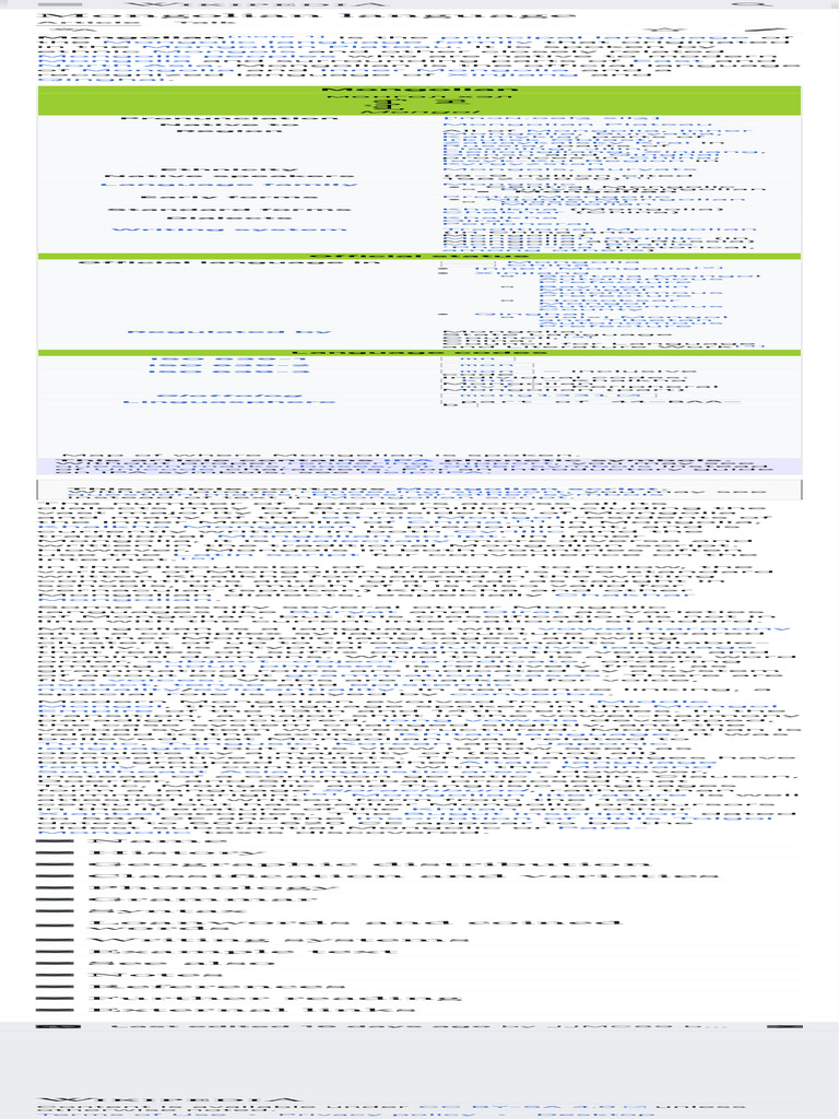 Overview of the Mongolian Language | PDF | Linguistics | Language Families