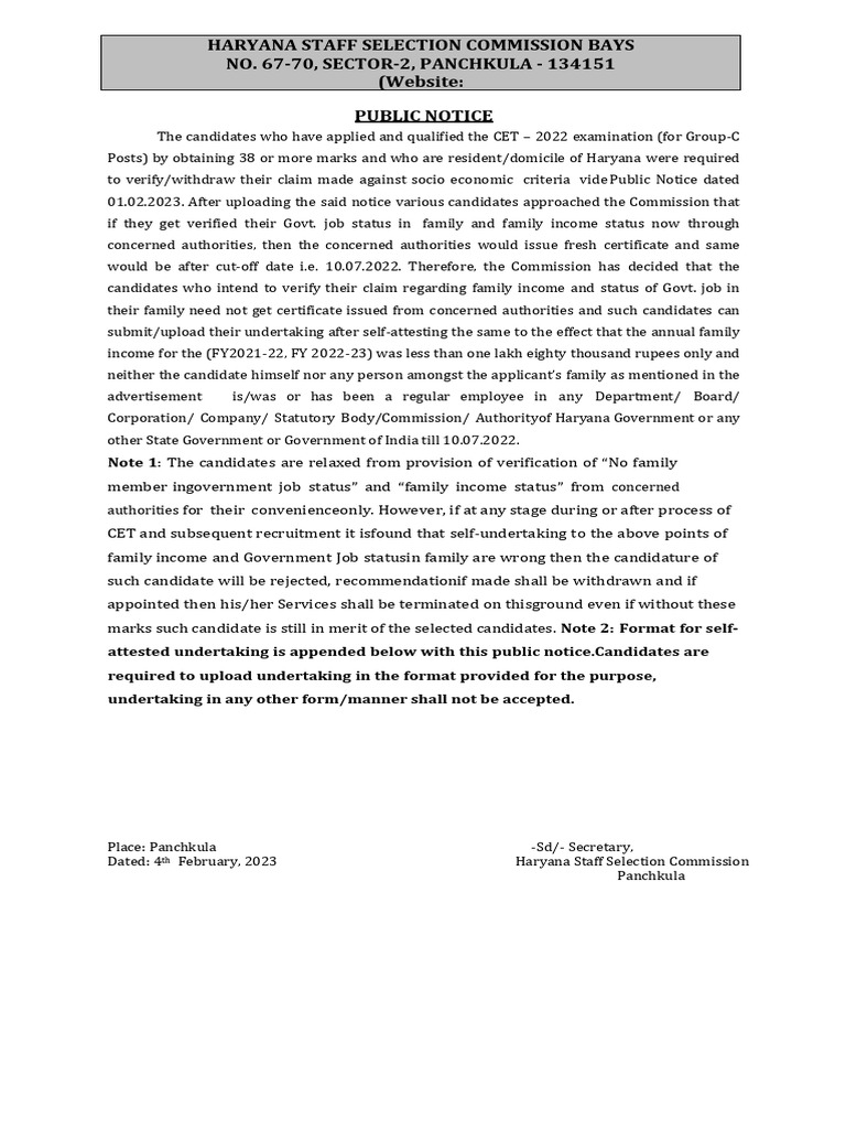 Format of No-Job Certificate | PDF | Government | Justice