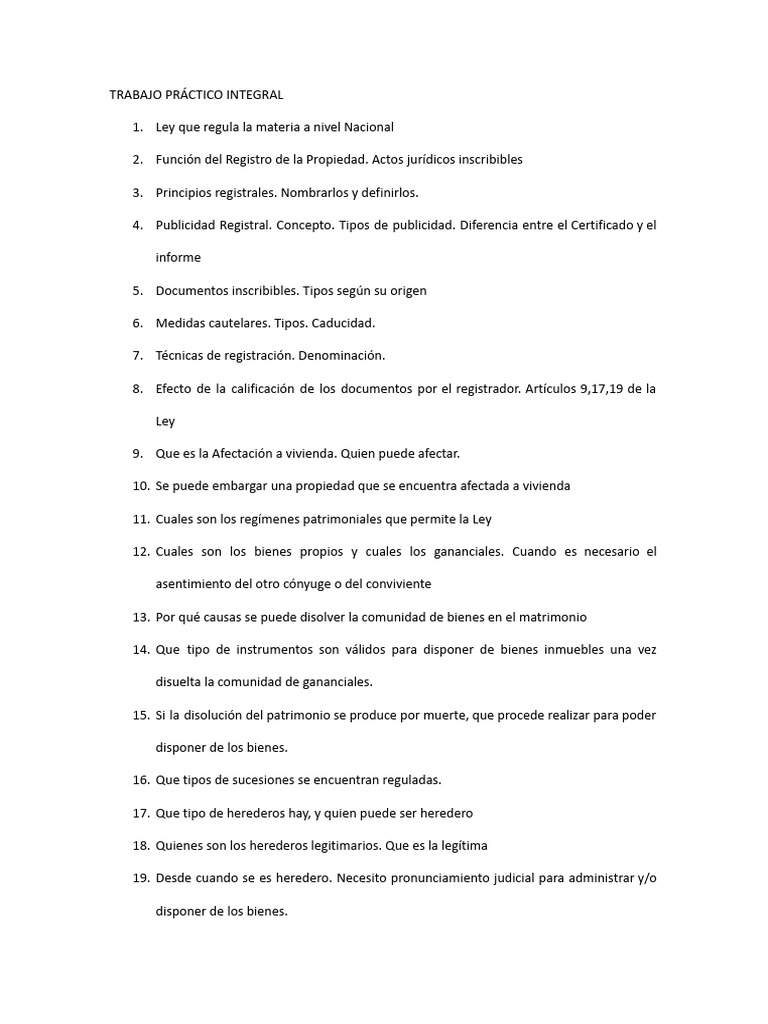 Trabajo Pr-Ctico Integral | PDF