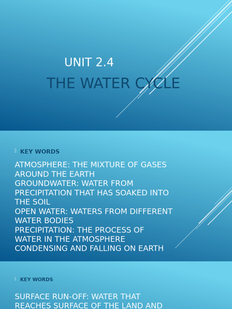 Water Cycle Basics for Students | PDF