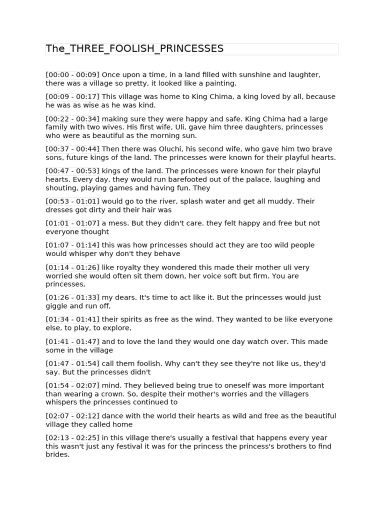 the three princess | PDF