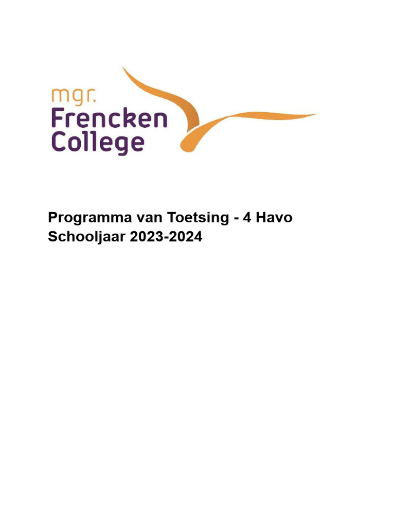 2324 PT 4 Havo Versie 15-9 | PDF