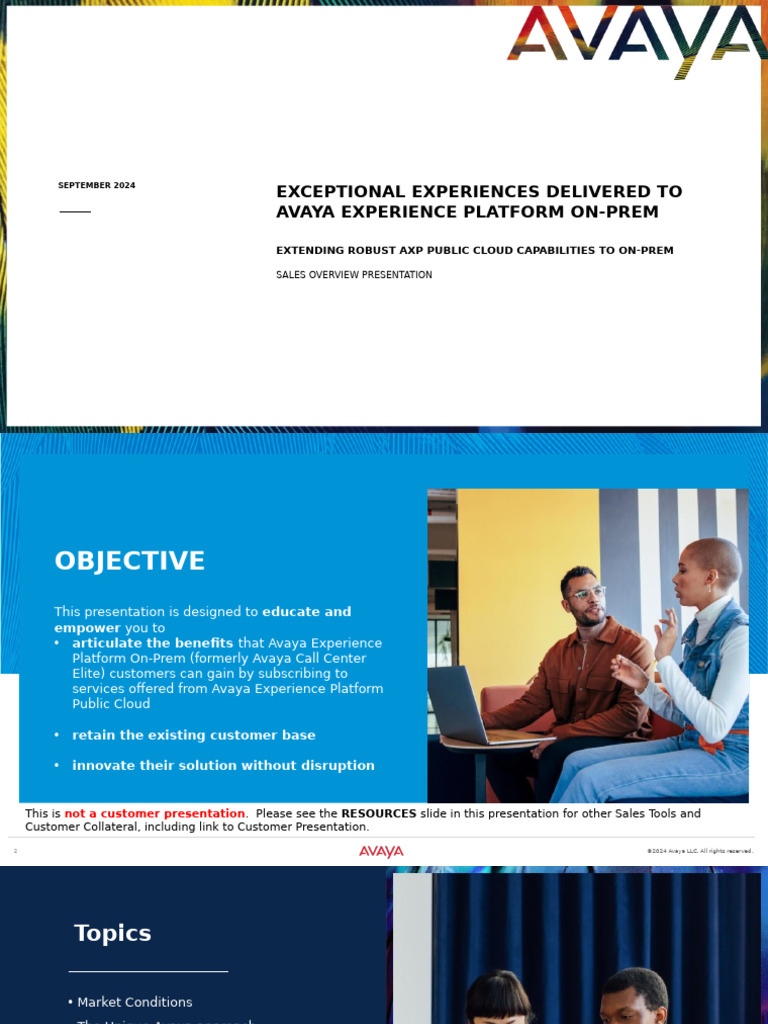 Exceptional Experiences Delivered To Avaya Experience Platform On-Prem - Unlocking Innovations ...