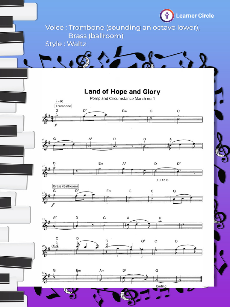 EKB Grade Land of Hope Glory | PDF