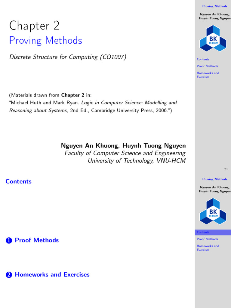 CTRR Ch2 Proving Methods | PDF | Mathematical Proof | Theorem
