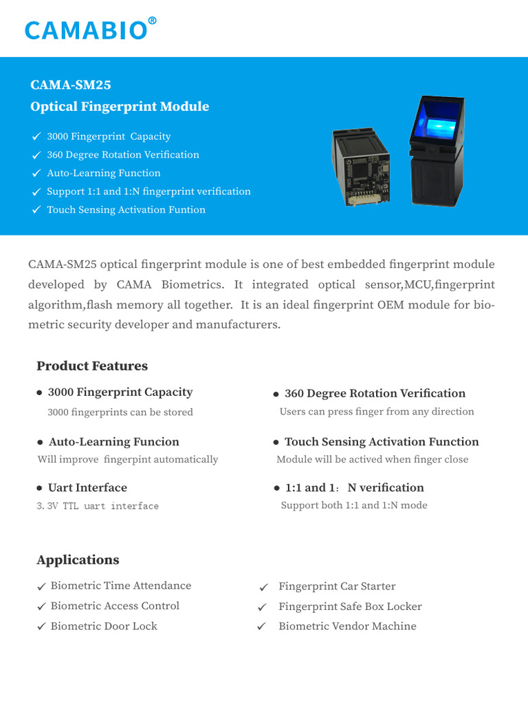 CAMA-SM25 Brochure | PDF