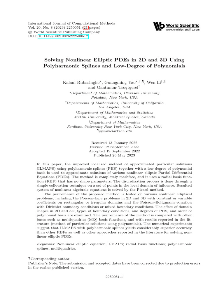 J2 | PDF | Partial Differential Equation | Nonlinear System
