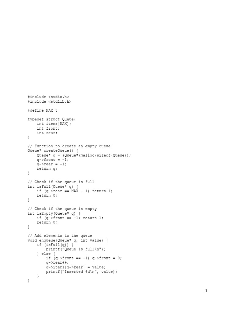 Handout 3.3 - Queues | PDF | Queue (Abstract Data Type) | Computer Data Handout 3.3 - Queues | PDF | Queue (Abstract Data Type) | Computer Data