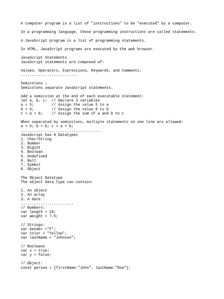 JS | PDF | Parameter (Computer Programming) | Java Script