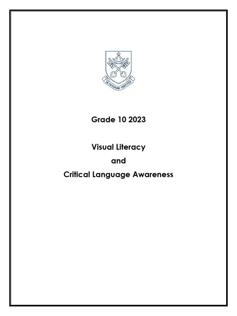 Visual Literacy and Critical Language Awareness | PDF | Critical ...