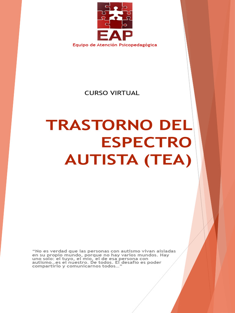 Clase 2 Tea Curso Virtual Eap | PDF | Espectro autista | Evaluación